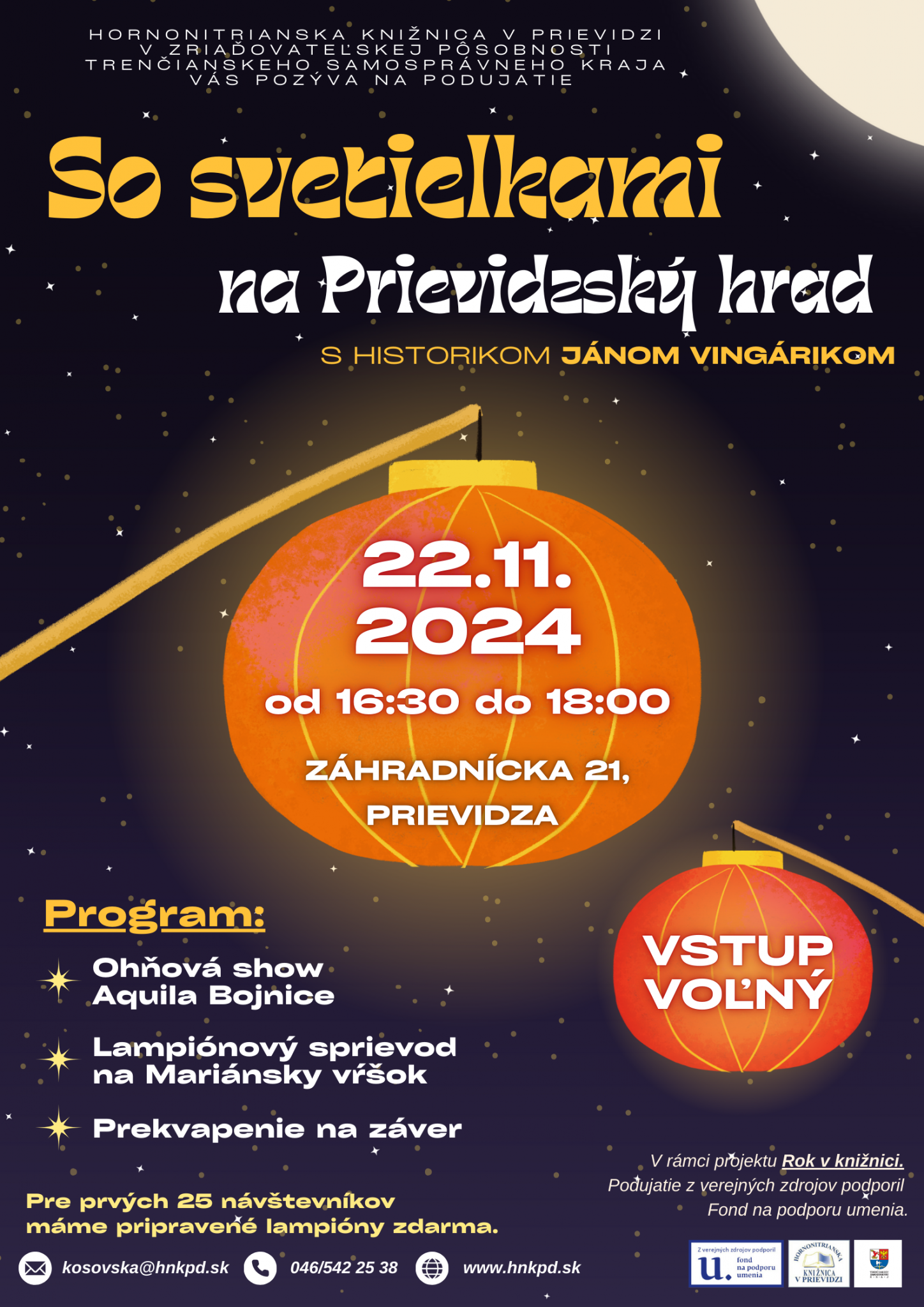 So svetielkami na Prievidzský hrad - Prievidza