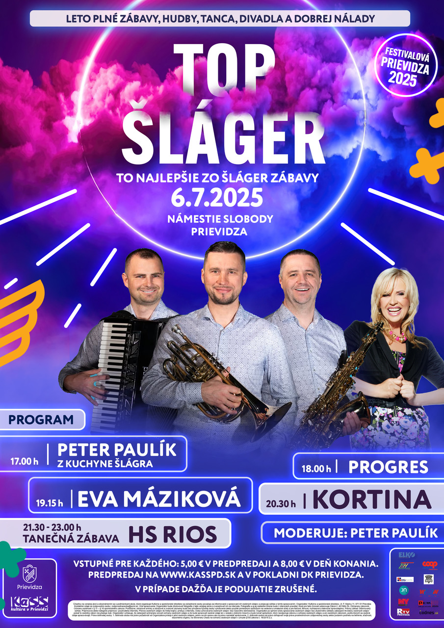 FESTIVALOVÁ PRIEVIDZA – TOP Šláger: To najlepšie zo šláger zábavy ...