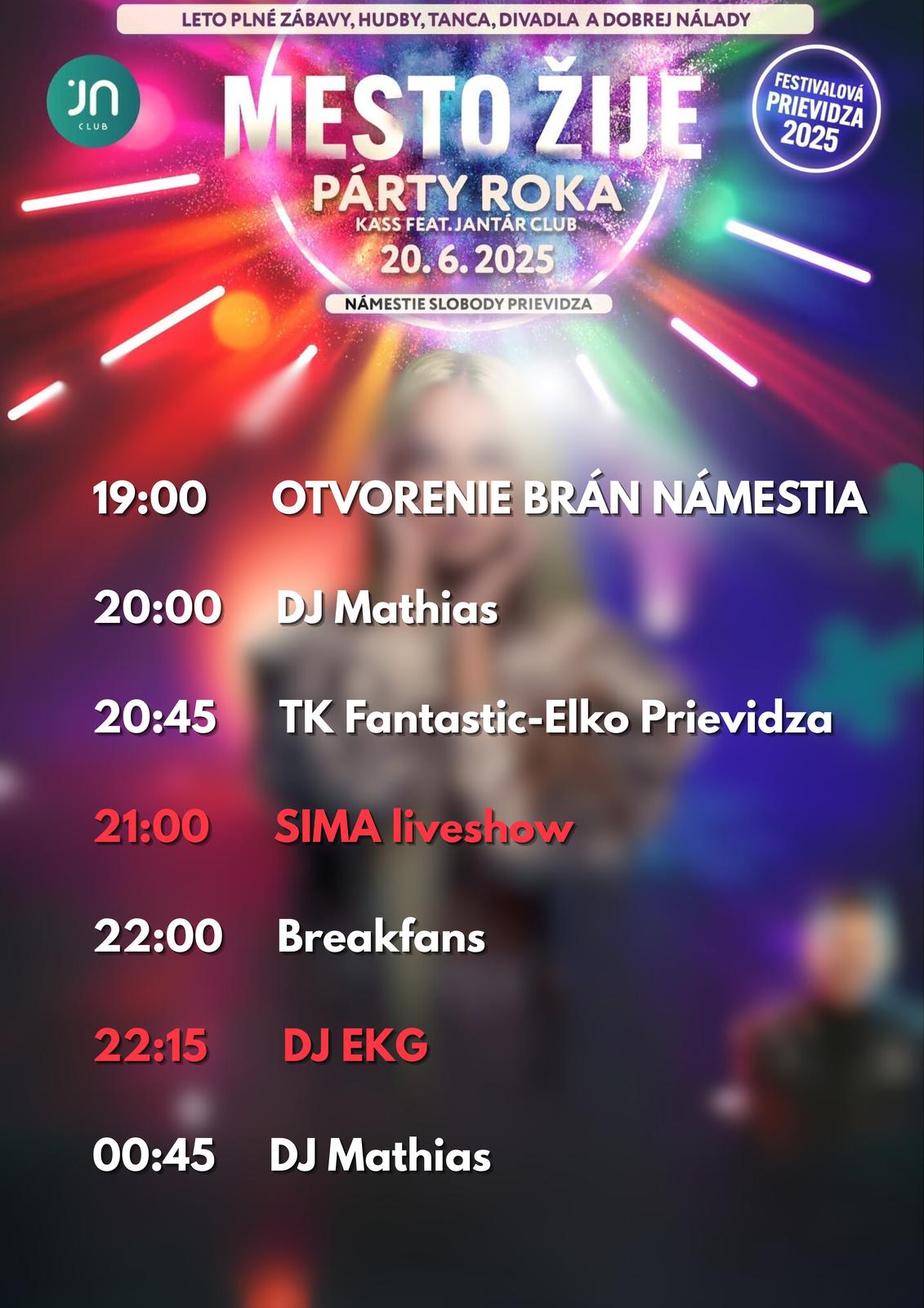 Festivalová Prievidza: Mesto žije - párty roka - Prievidza