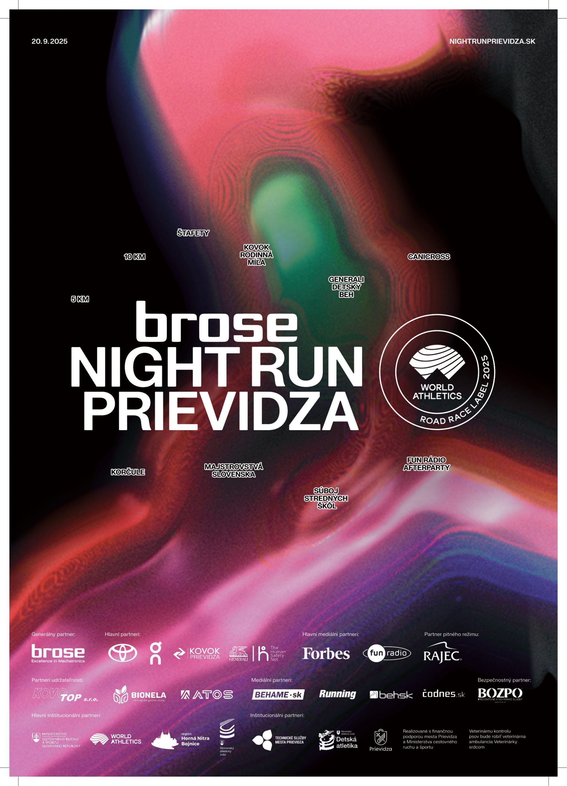 Brose night run Prievidza 2025 - Prievidza