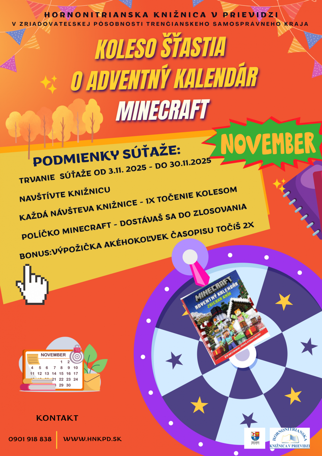 Koleso šťastia o MINECRAFT ADVENTNÝ KALENDÁR - Prievidza