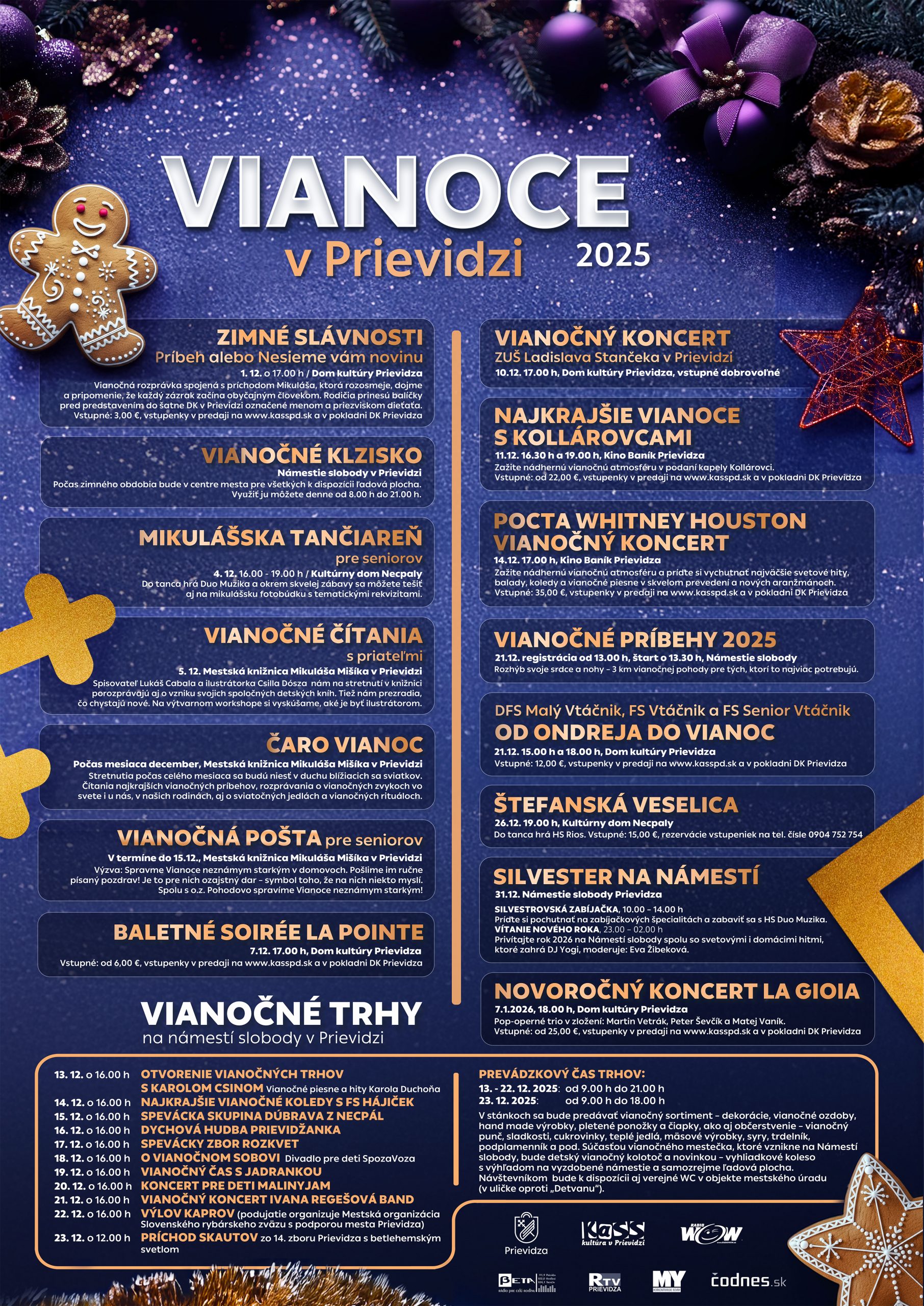 Vianoce v Prievidzi 2025 - Prievidza